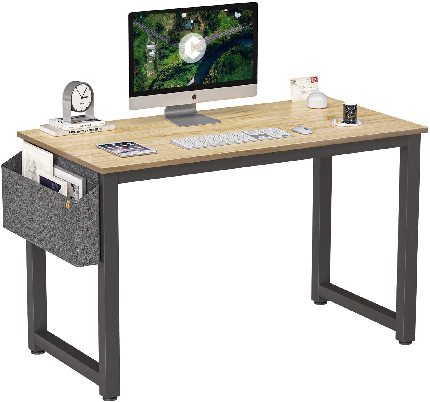 CubiCubi Modern Computer Desk with Extra Strong Legs, Sturdy Office ...