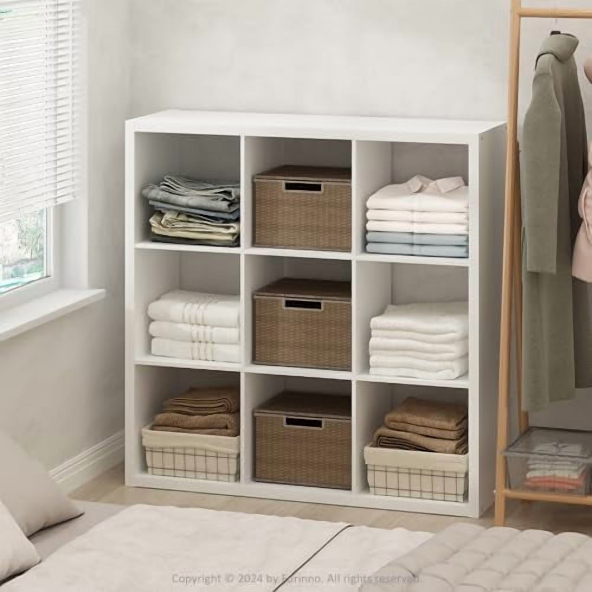 Cubic Open Back Multipurpose Clothing & Closet Storage Organizer Shelf ...