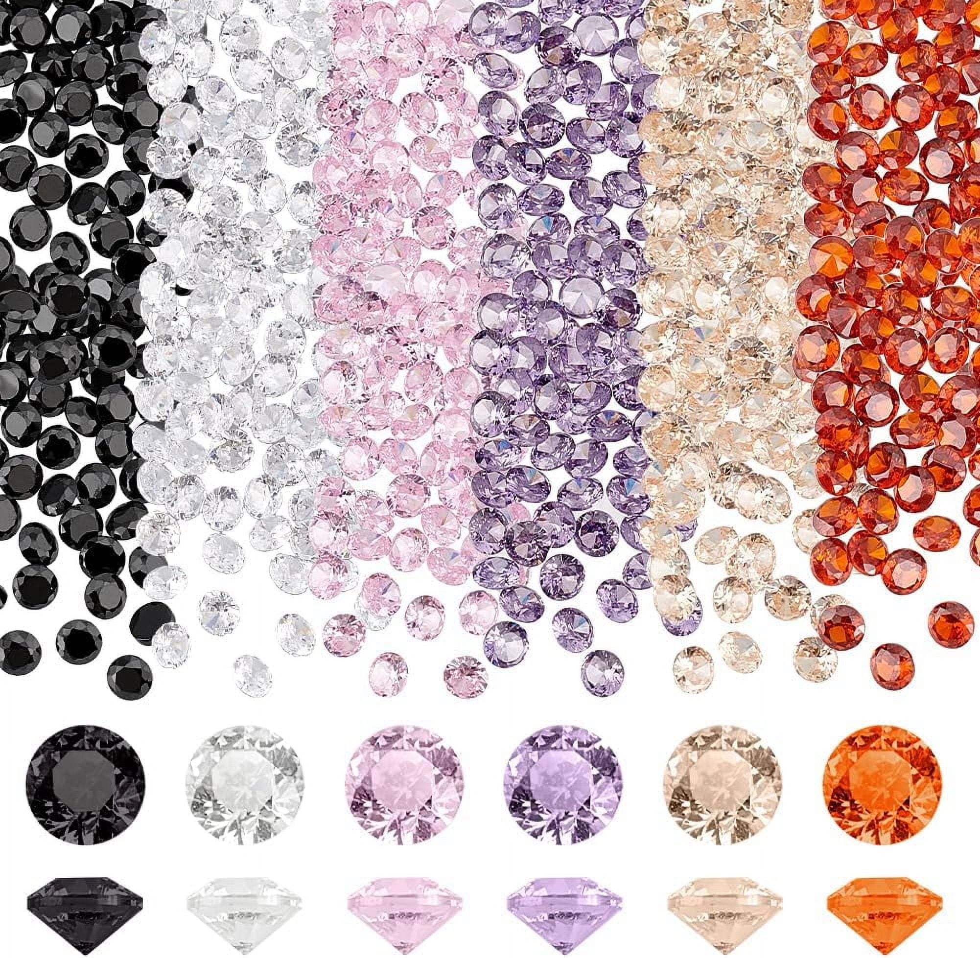 Cubic Zirconia 1 box 300pcs 6 colors Diamond Shape Grade A Cubic ...
