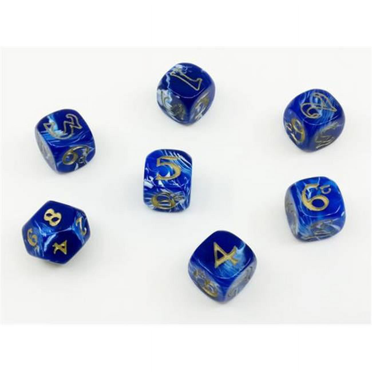 Cubicle 7 Entertainment CB71022 The One Ring Dice Set - Blue & White ...