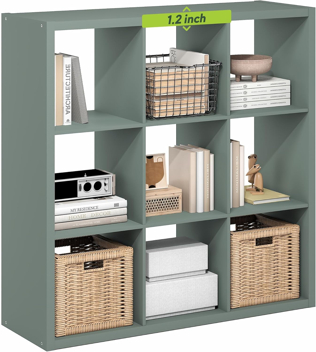 Cubicle Book Shelf Bookshelf Extra Thick Frame Reversible Bookcase with ...