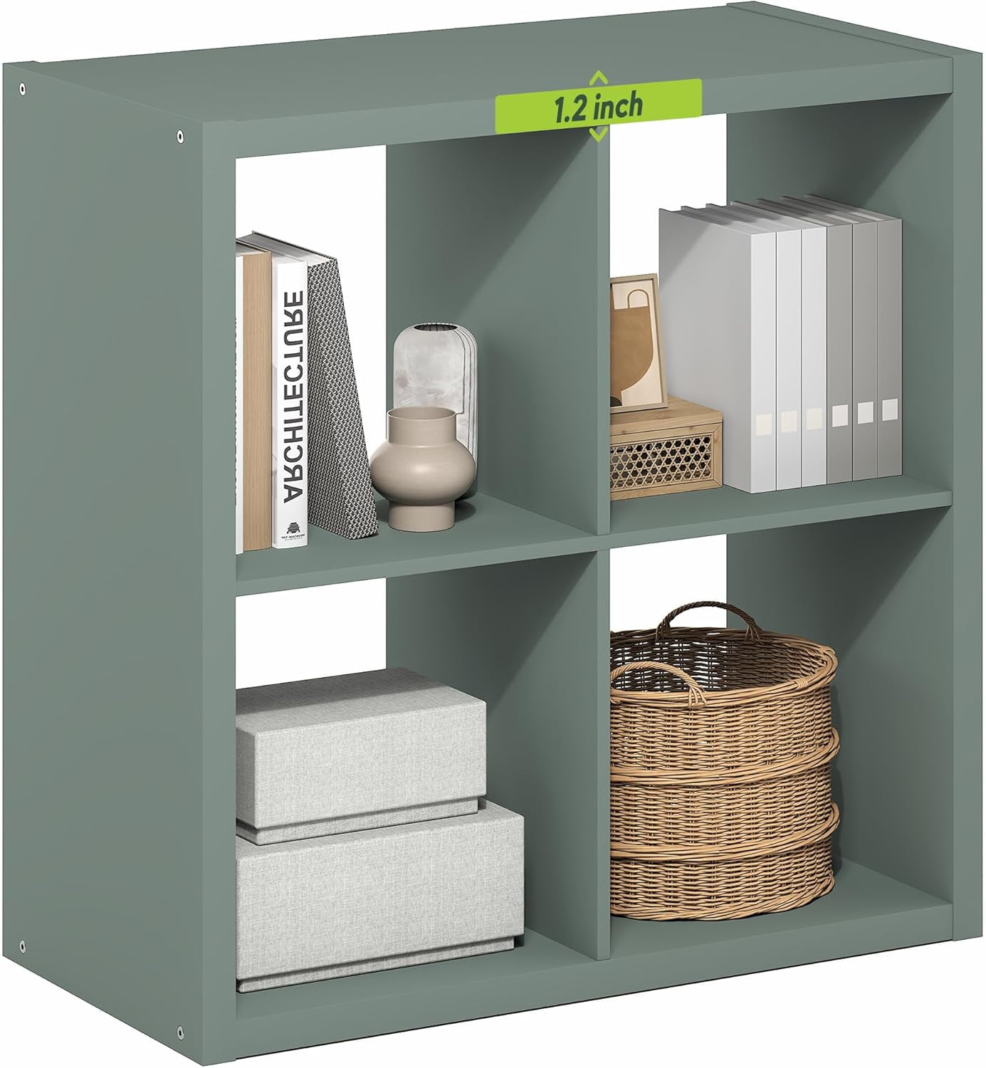 Cubicle Book Shelf 12-Cube Bookshelf Extra Thick Frame Reversible ...