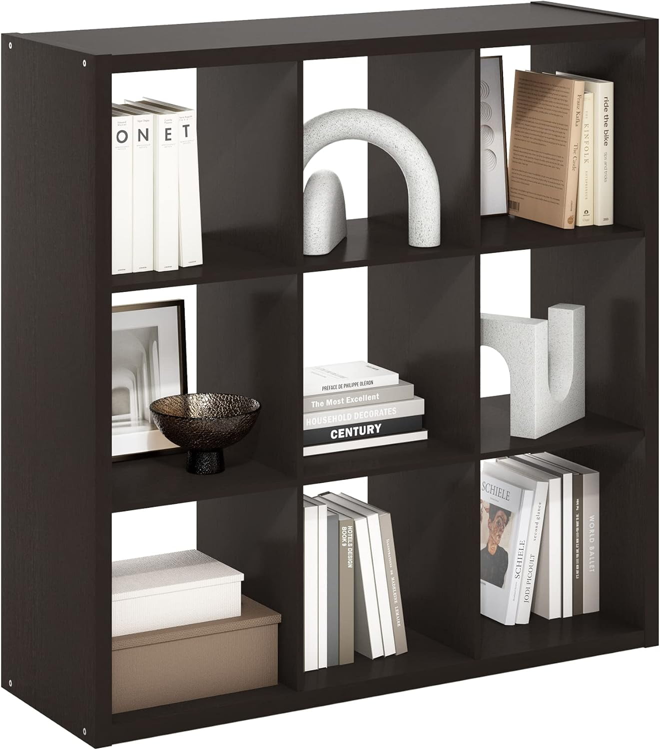 Cubicle Book Shelf Vertical 4-Cube Bookshelf Extra Thick Horizontally ...