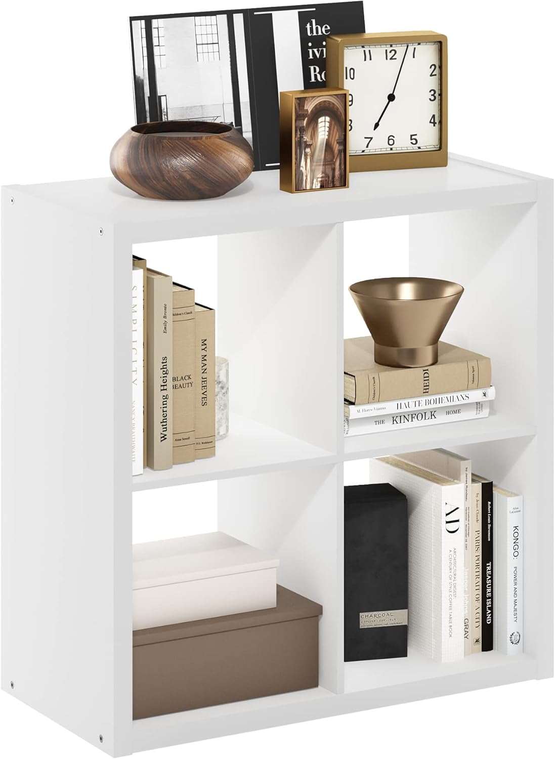 Cubicle Book Shelf Vertical 4-Cube Bookshelf Extra Thick Horizontally ...