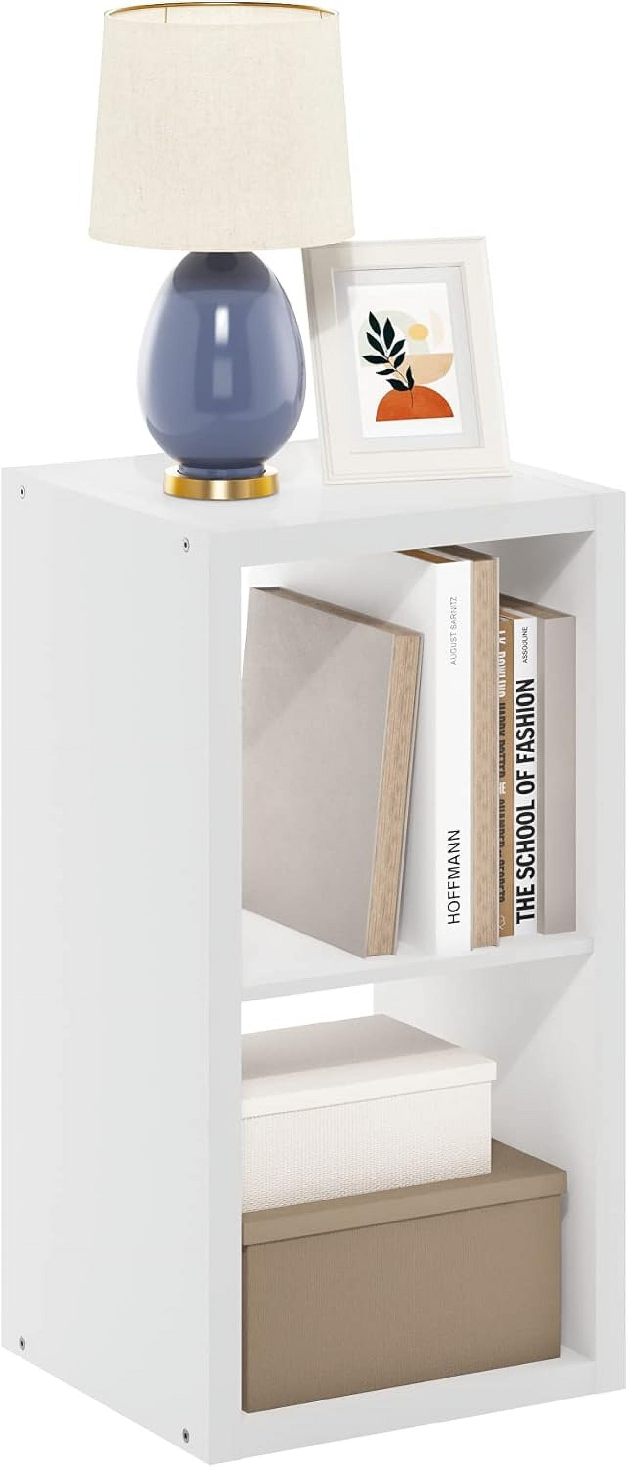 Cubicle Book Shelf Vertical 4-Cube Bookshelf Extra Thick Horizontally ...