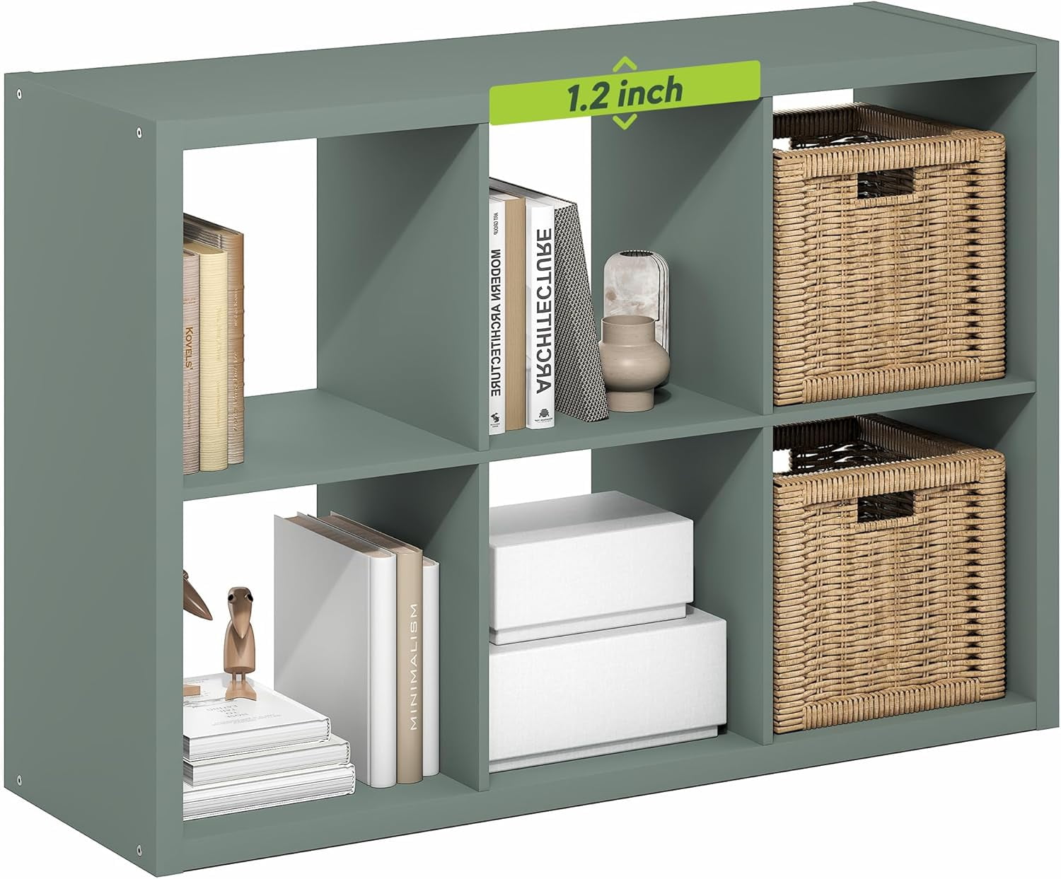 Cubicle Book Shelf Vertical 4-Cube Bookshelf Extra Thick Horizontally ...