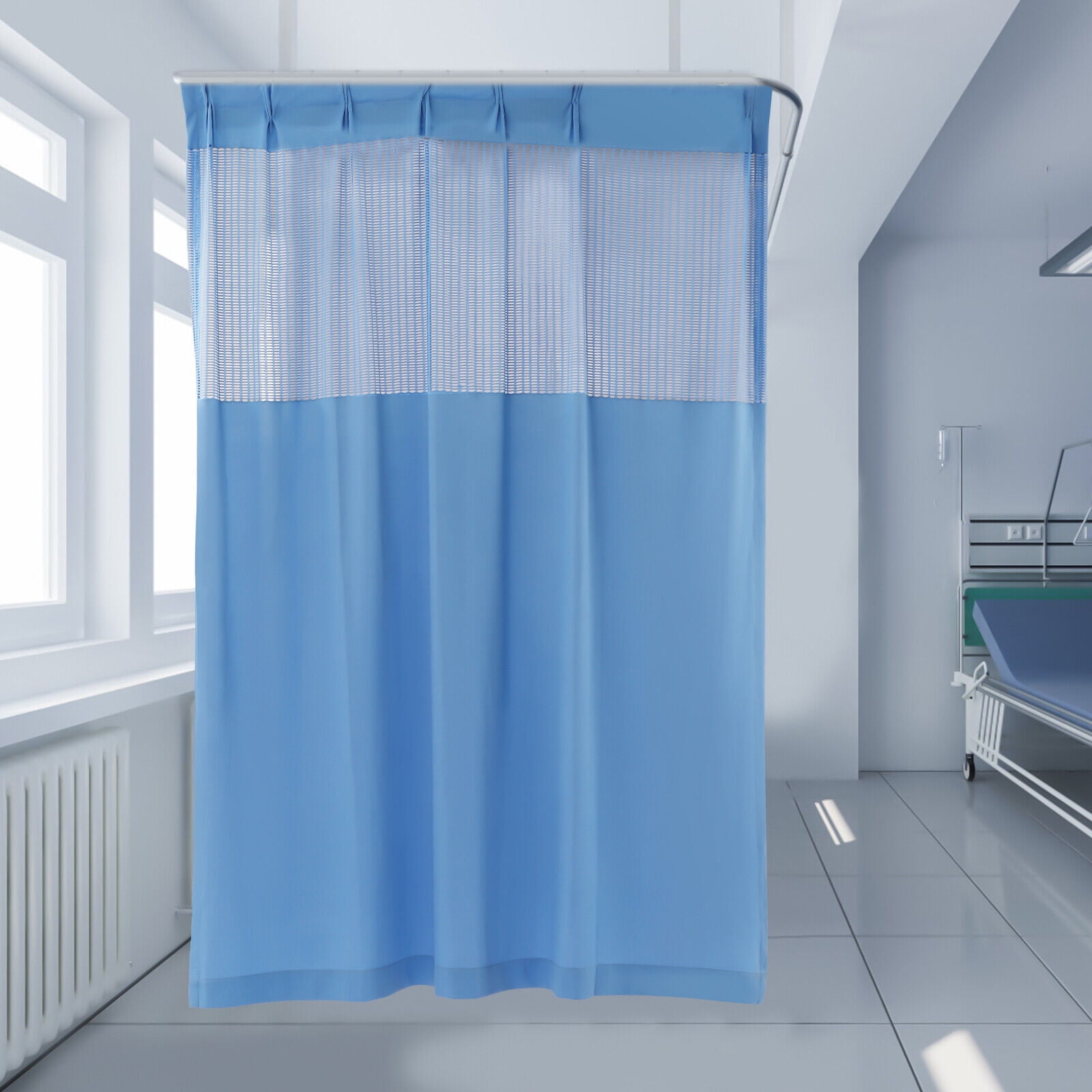 Cubicle Curtain, Large Area Curtain with Strong Flat Hooks for Medical ...