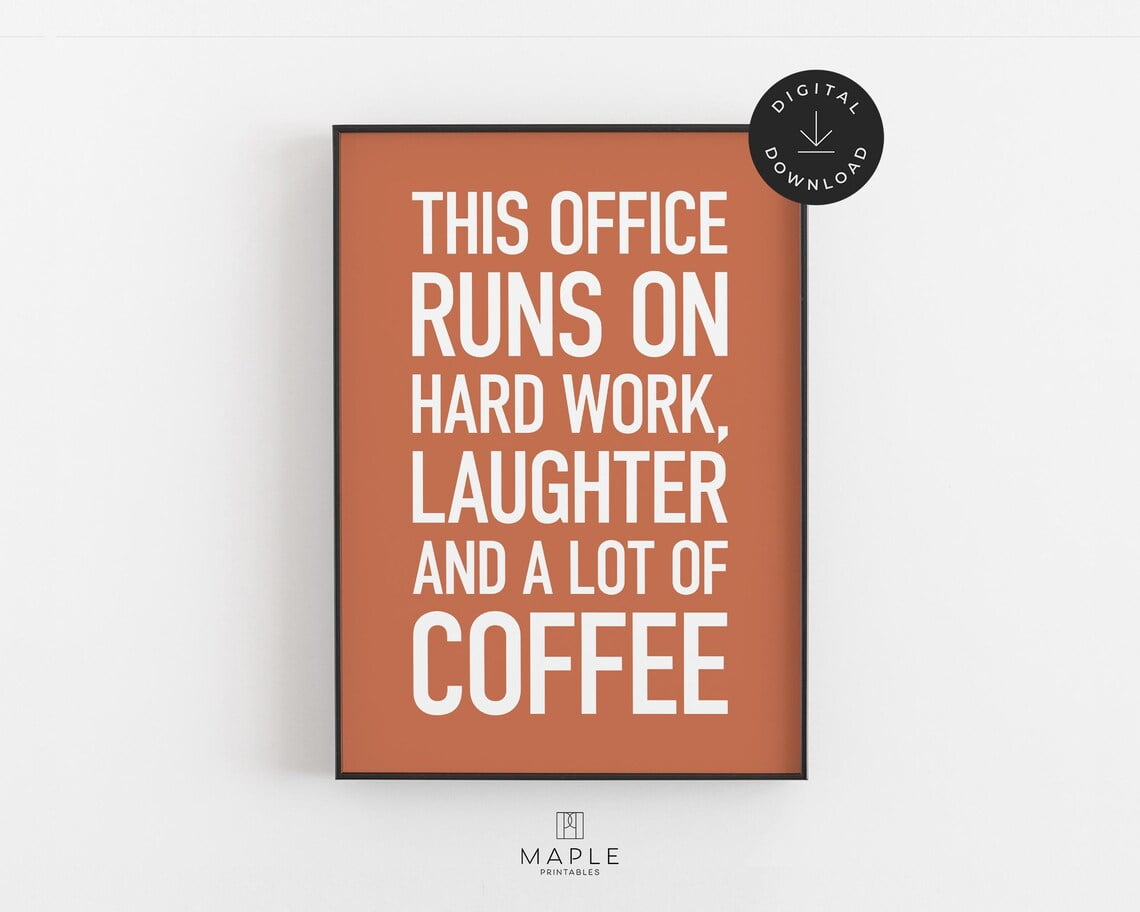 Cubicle Decor, Office Wall Art, Desk Decor For Women, Workplace Poster ...