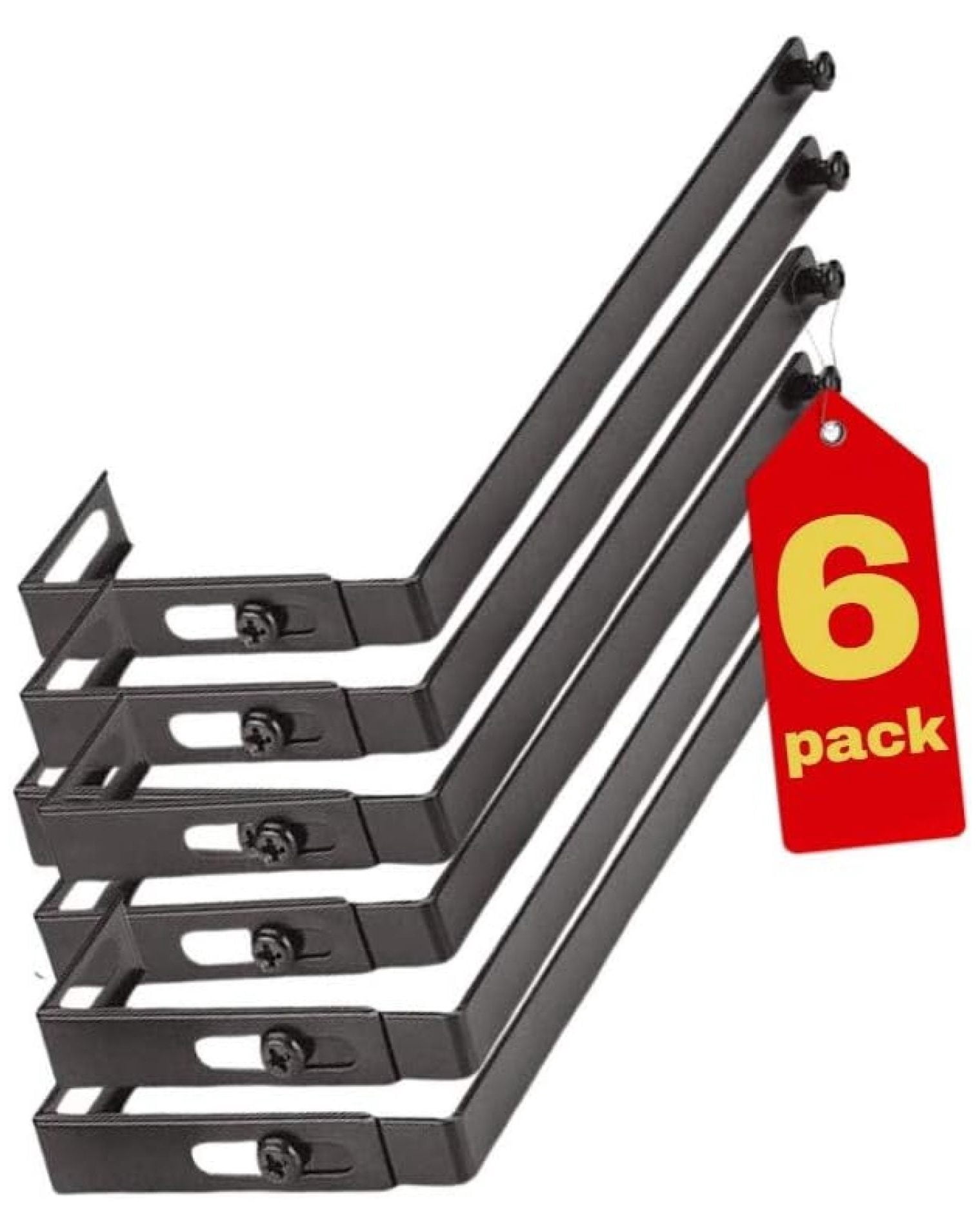 Cubicle Hangers - 6 Pack Metal Adjustable Hanger for Cubicle Rails ...