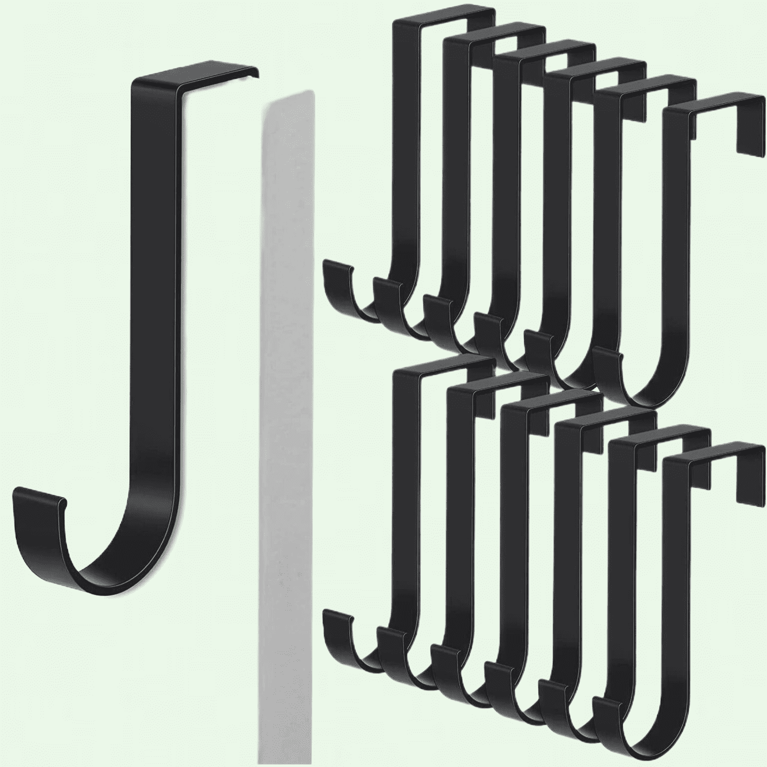Cubicle Hooks Set of 12, 1.97" S-Shaped Aluminum Hangers for Narrow ...