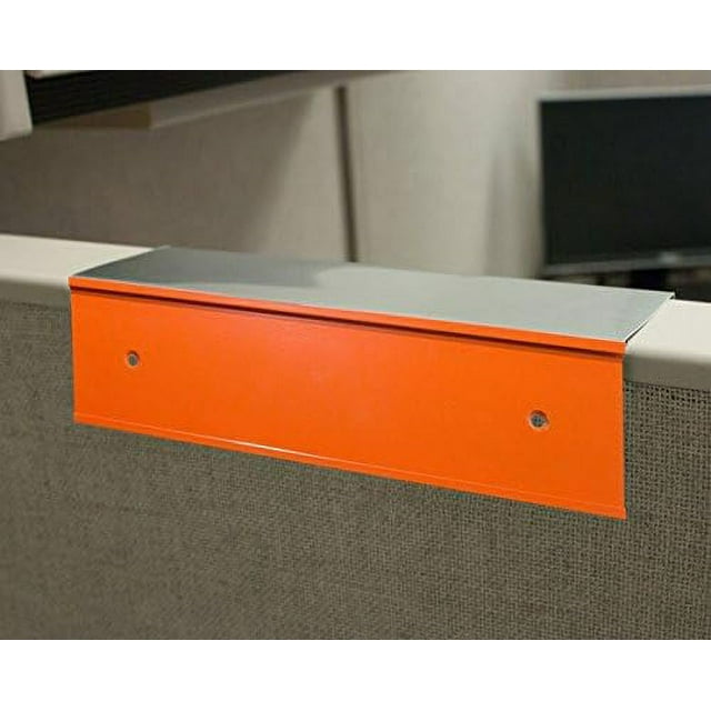 Cubicle Nameplate Holders - Bright Colors - 10 inch x 2 inch (Orange ...