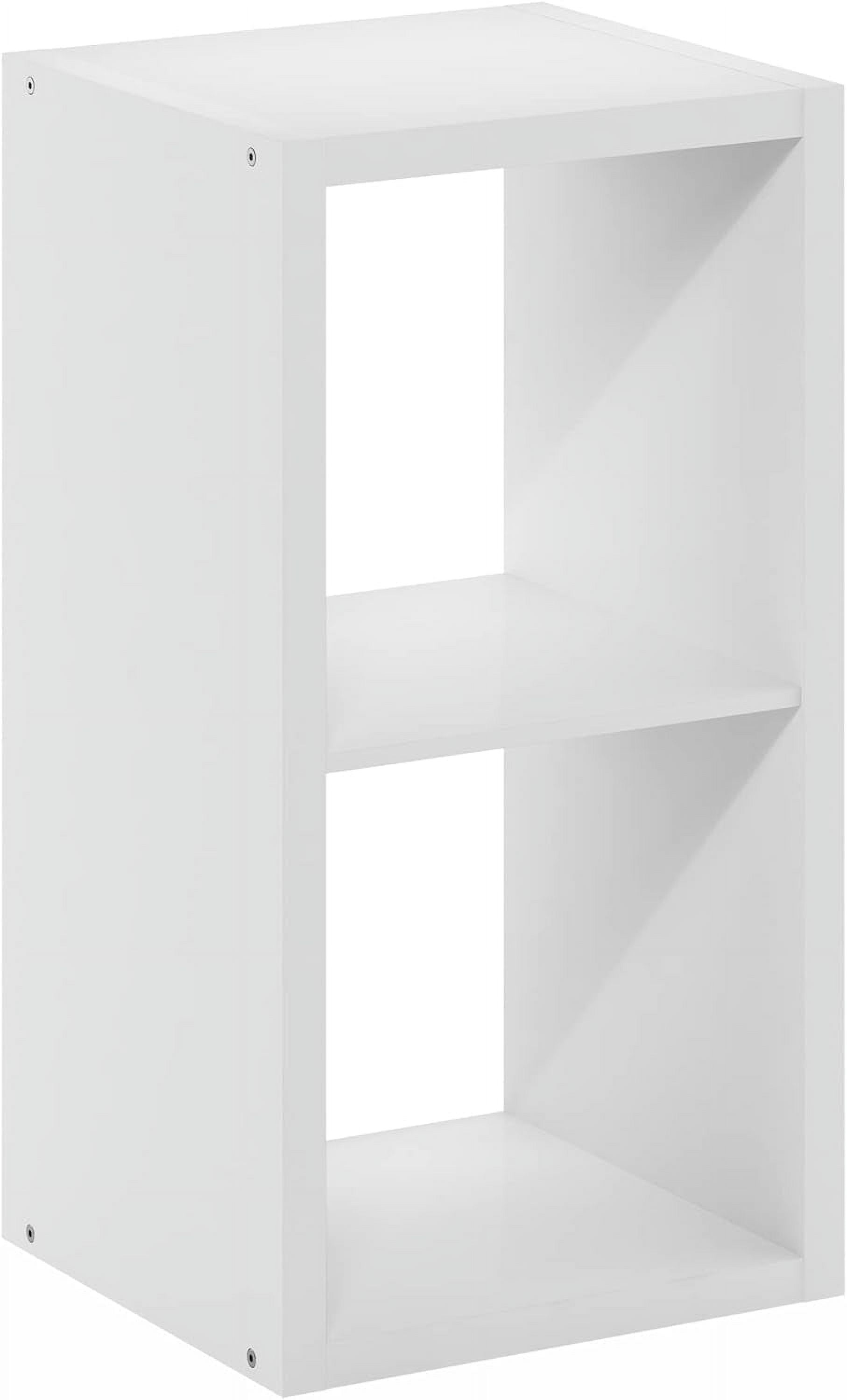 Cubicle Open Back Decorative Cube Storage Organizer, 2, White - Walmart.com