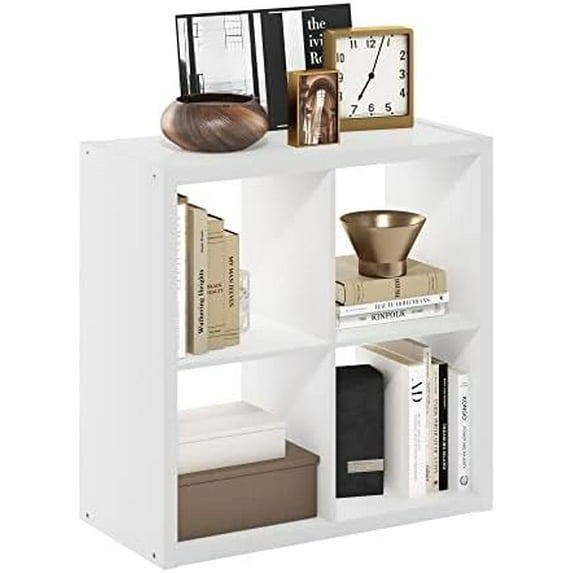 Cubicle Open Back Decorative Cube Storage Organizer, 3-Cube, White ...