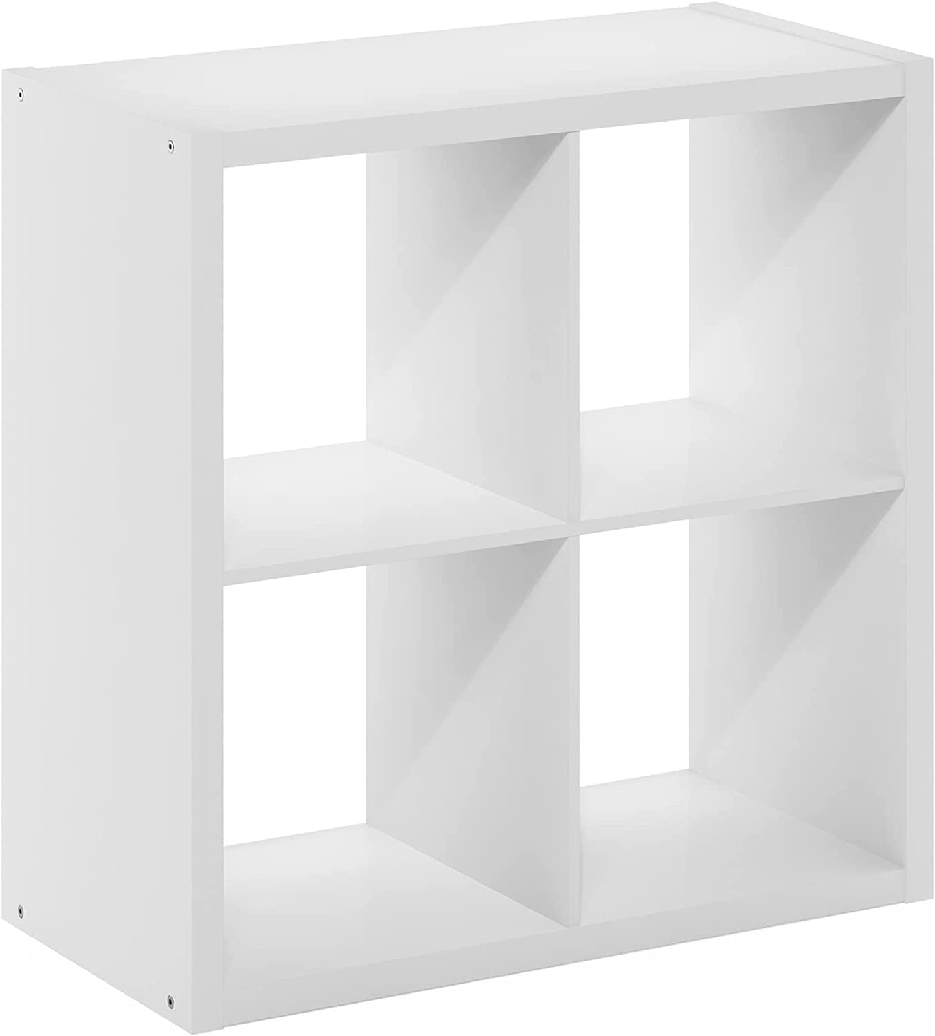 Cubicle Open Back Decorative Cube Storage Organizer, 6-Cube, White ...