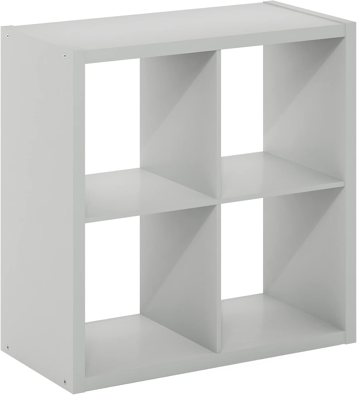 Cubicle Open Back Decorative Cube Storage Organizer, 6-Cube, White ...