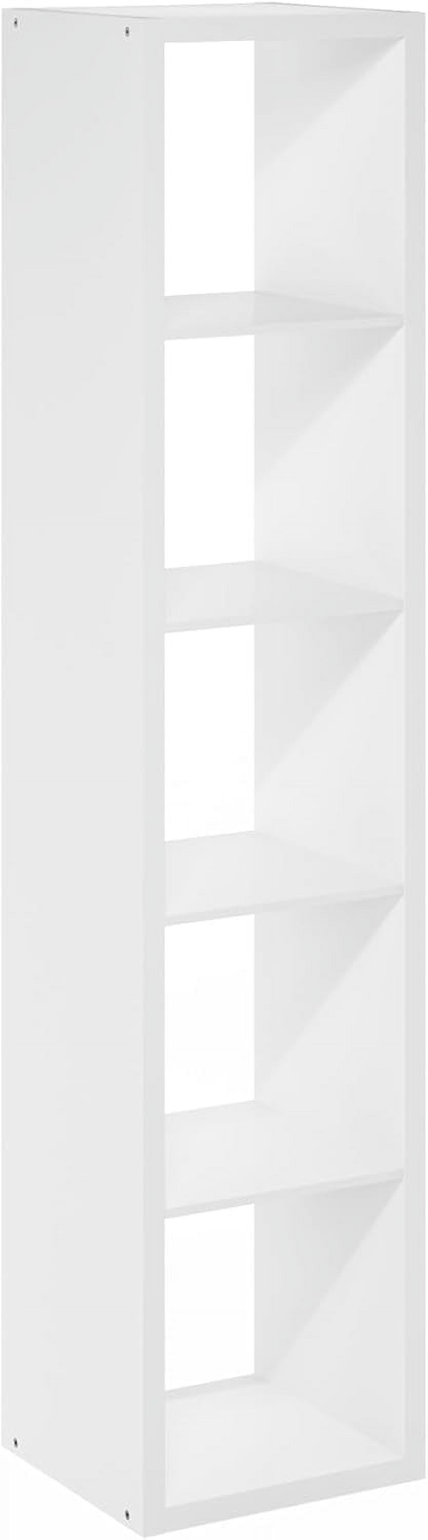 Cubicle Open Back Decorative Cube Storage Organizer, 6-Cube, White ...