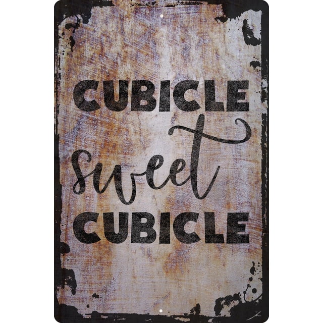 Cubicle sweet cubicle funny work working office Beige Wall Art Decor ...