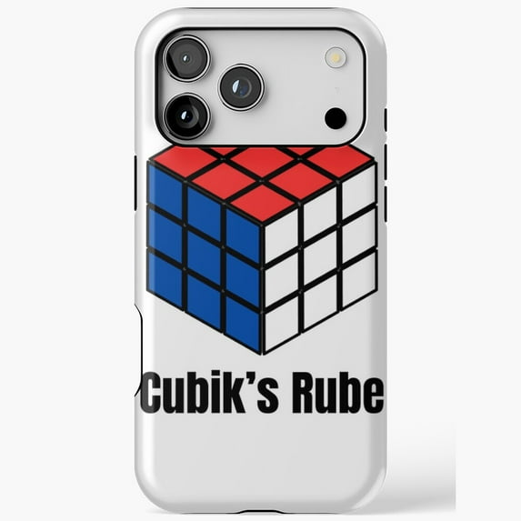 Cubik Rube Parody Cartoon Phone Case for iPhone 11 12 13 14 15 16 17 ...