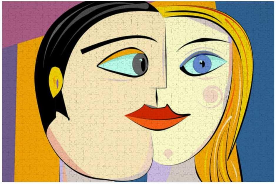 Cubism Art Style Jigsaw Puzzles for Adults 1000 Pieces Fun Educational ...