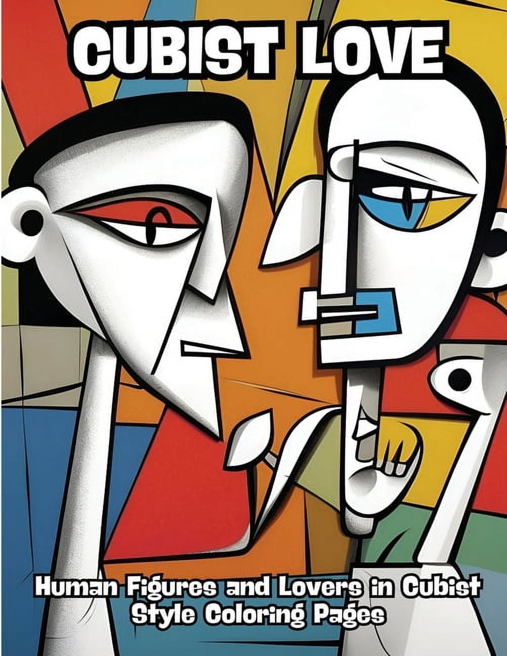 Cubist Love: Human Figures and Lovers in Cubist Style Coloring Pages ...