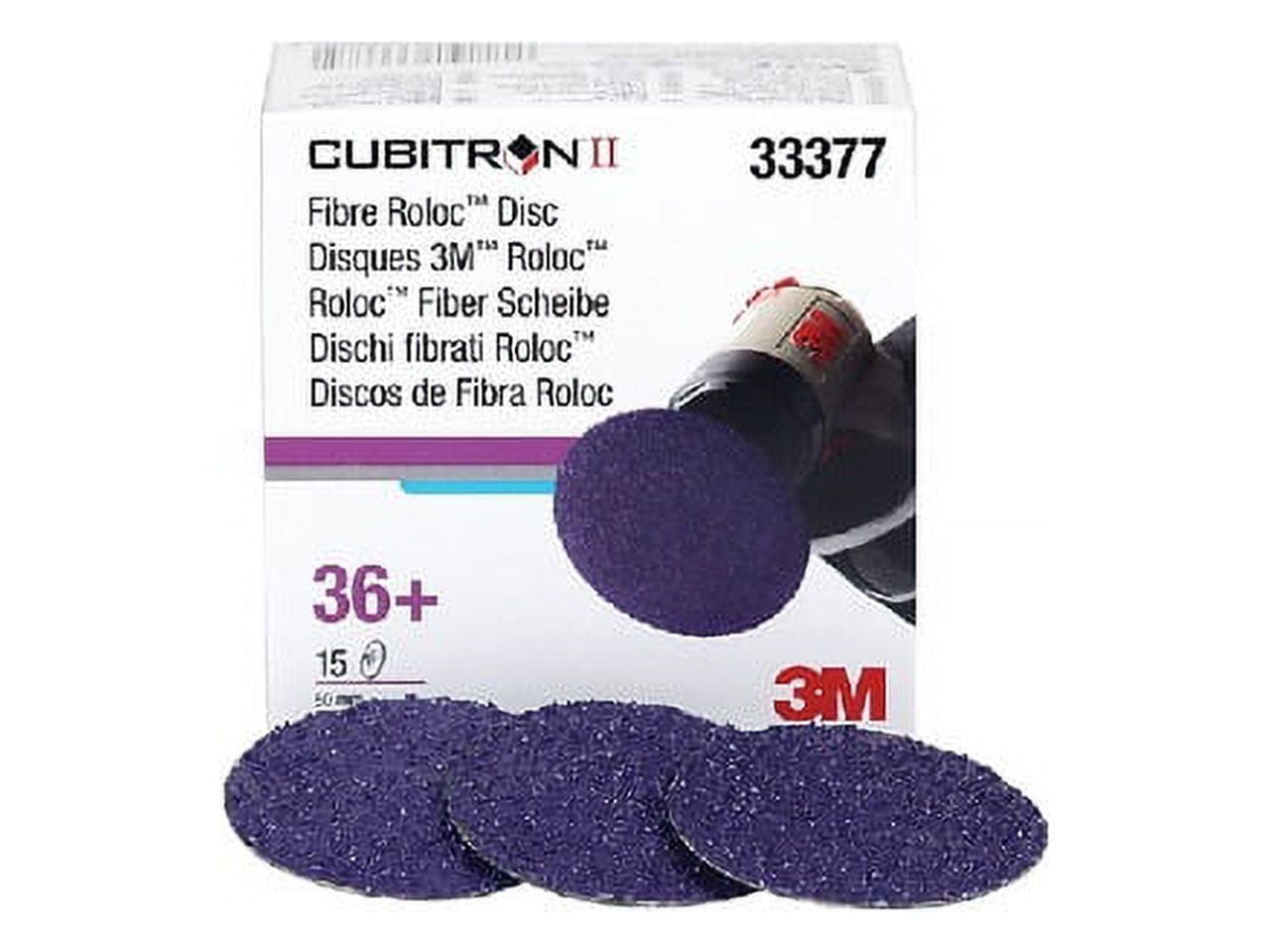 Cubitron II 33379 786C Series Fiber Disc, 2 in Dia, 60+ Grit, 25000 rpm ...