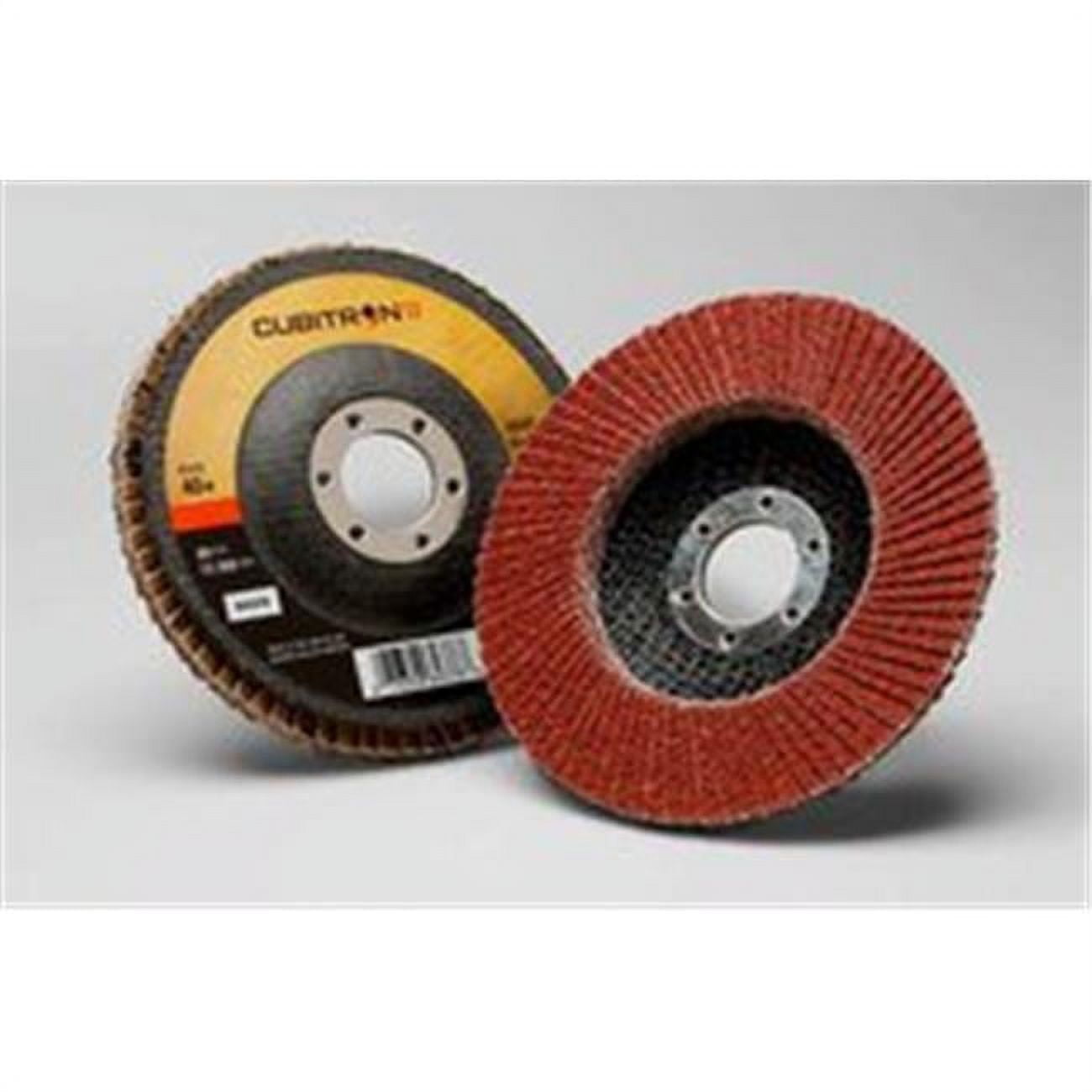 Cubitron II 969F Flap Discs, Ceramic, 4 1/2 in Dia, 7/8 in Arbor, 40 ...
