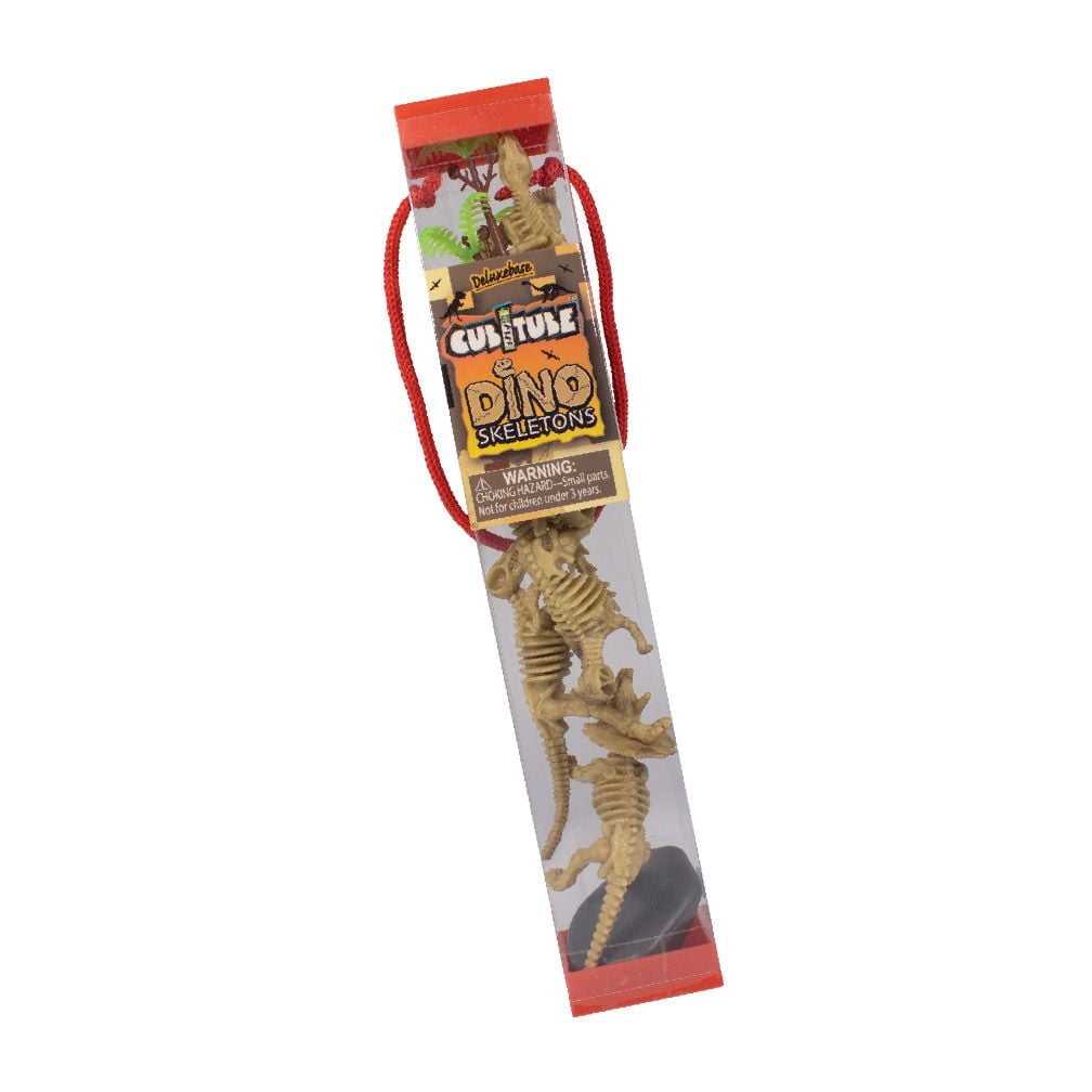 Cubitubes Dino Skeletons by Deluxebase – 8-Piece Dinosaur Bone Figures ...