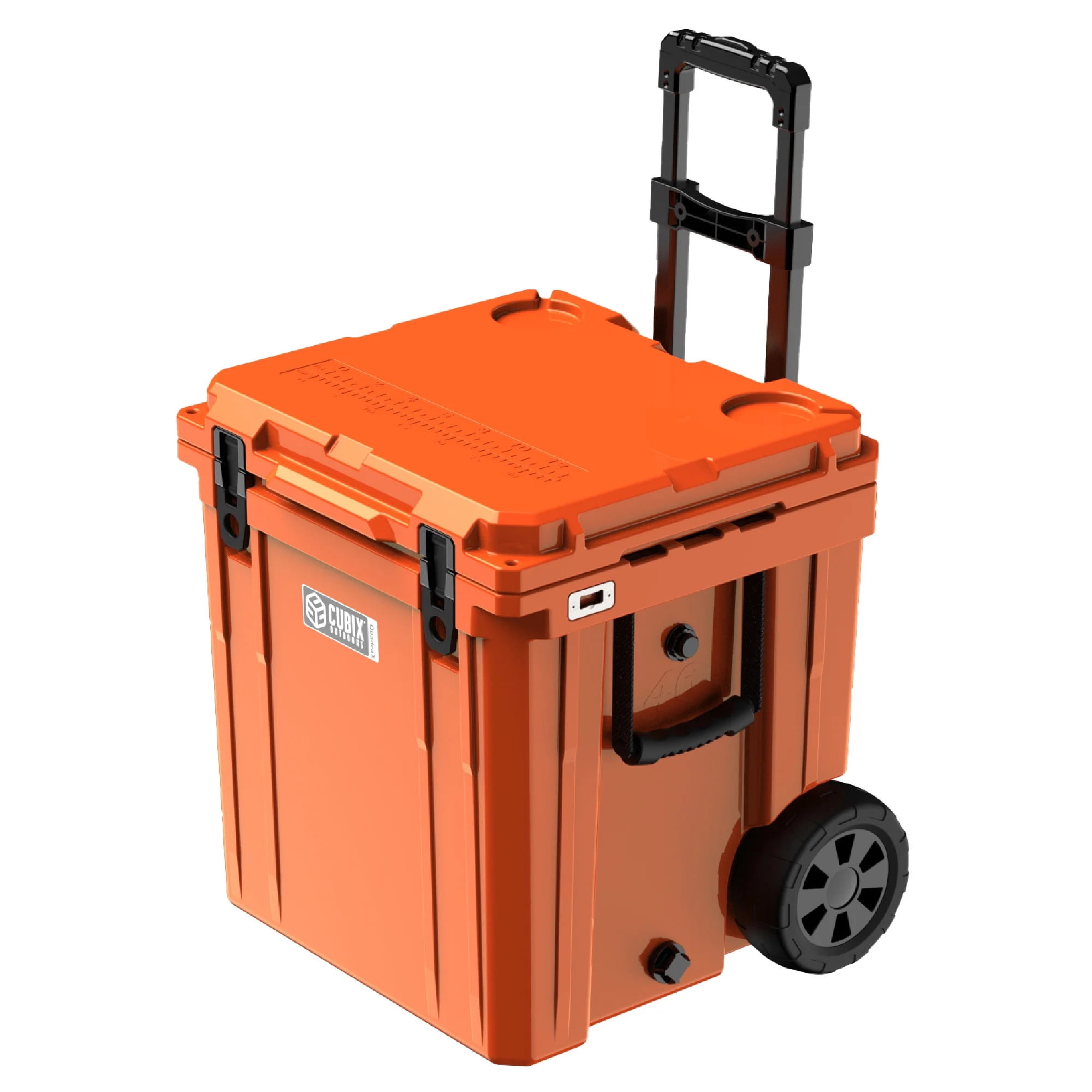 Cubix Outdoors QuadraX 46QT Wheeled Rotomolded Portable Hard Cooler for ...