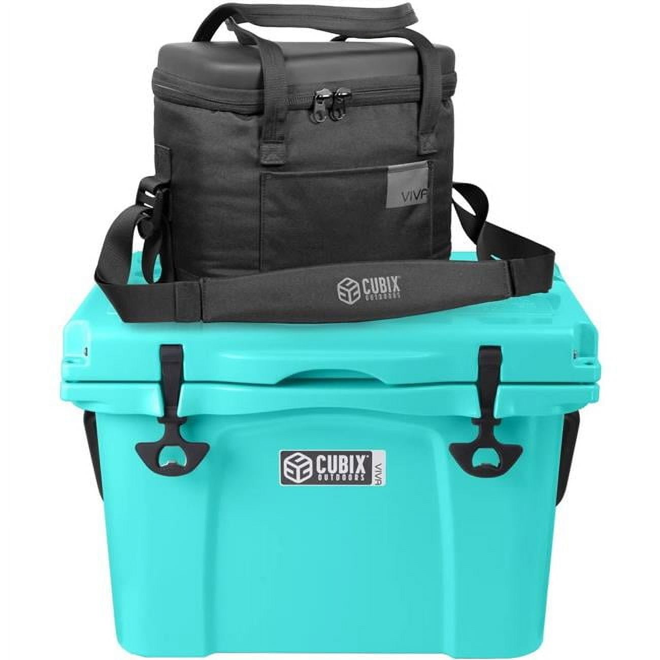 Cubix Outdoors Viva 25 QT Portable Insulated Hard Cooler and 8L Soft ...