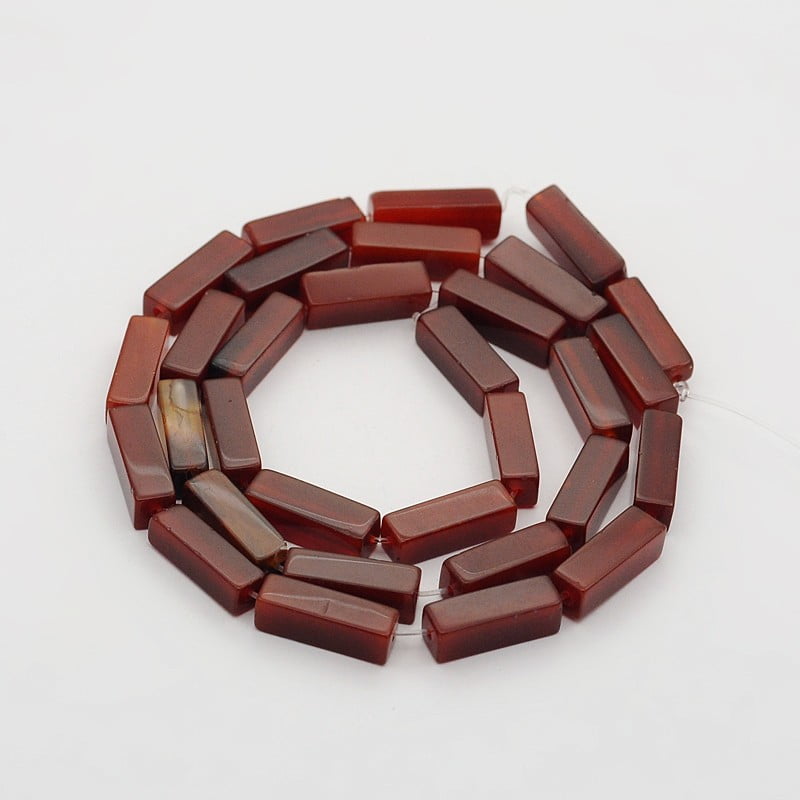 Cuboid Natural Carnelian Beads Strands Dyed & Heated 13x4x4mm Hole: 1mm ...