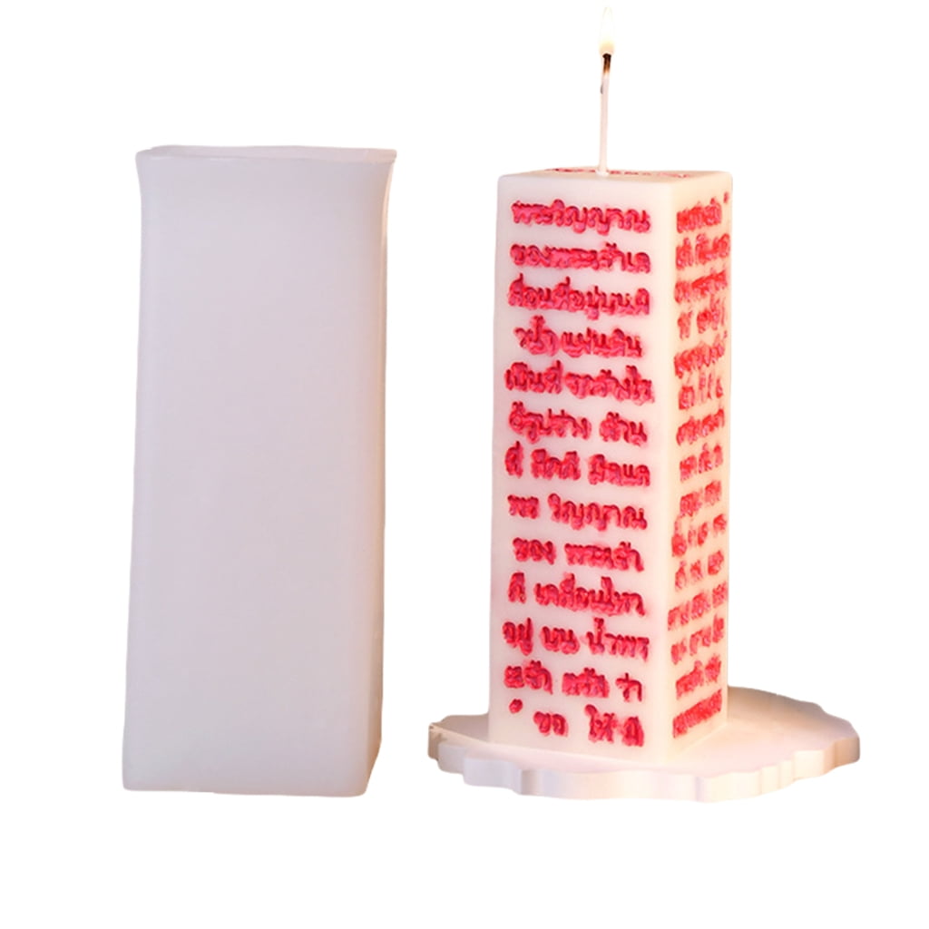 Cuboid Silicone Candle Molds for Epoxy Resin Candle Soap Gypsum ...