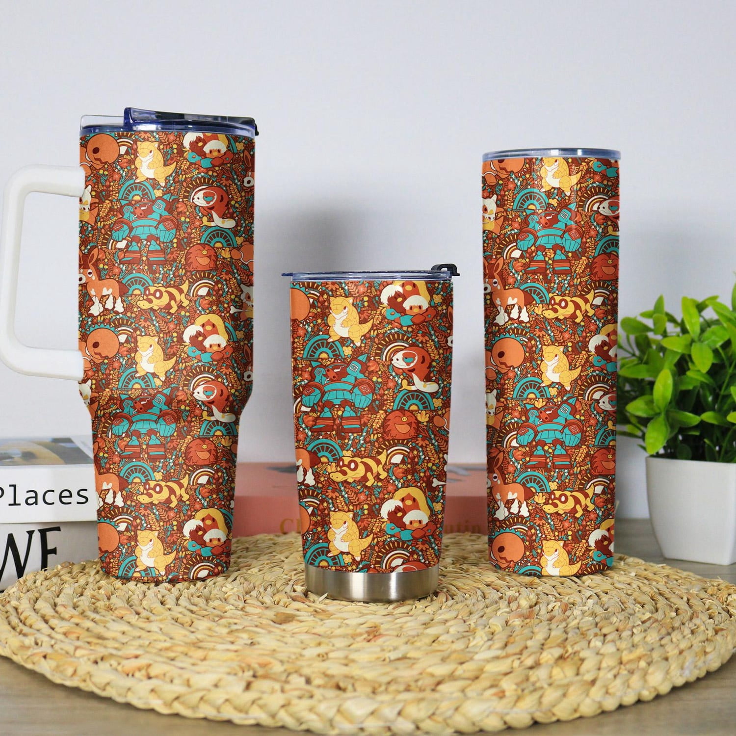 Cubone and Trapinch Stainless Steel Tumbler, 40oz Insulated Travel Mug ...