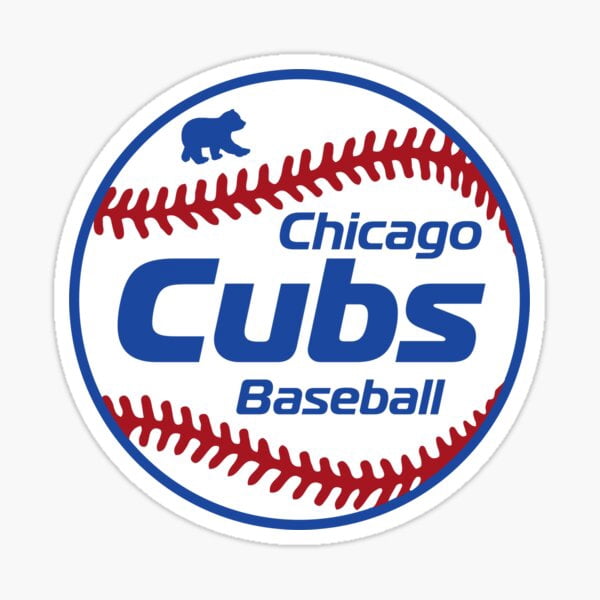 Cubs 80S Retro Ball Sticker Baseball Sticker, Football Sticker ...