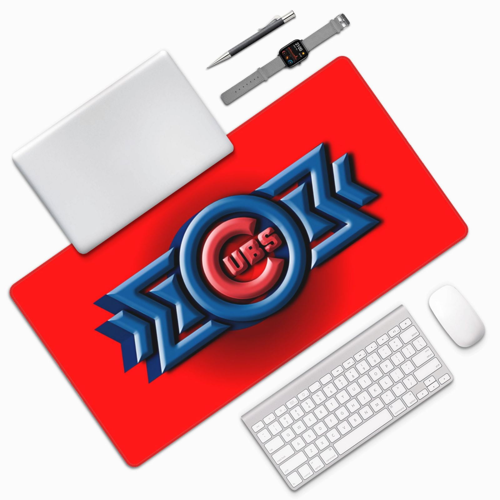 Cubs Anti-Slip Rubber Mouse Pad Baseball Team Pattern Printed Mouse Pad ...