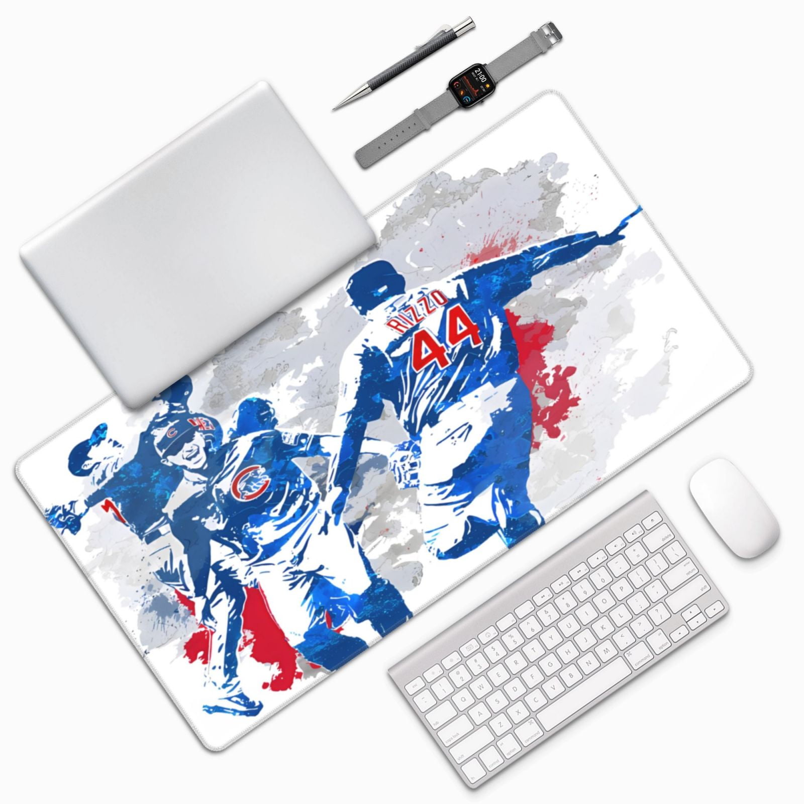 Cubs Anti-Slip Rubber Mouse Pad Baseball Team Pattern Printed Mouse Pad ...