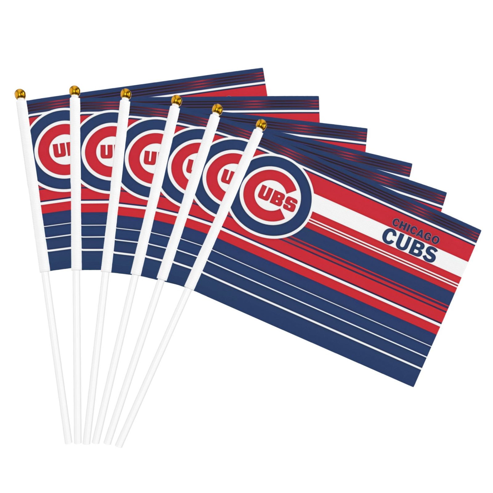 Cubs Baseball Team Custom Double Sided Hand Waving Flag Multi-Pack ...
