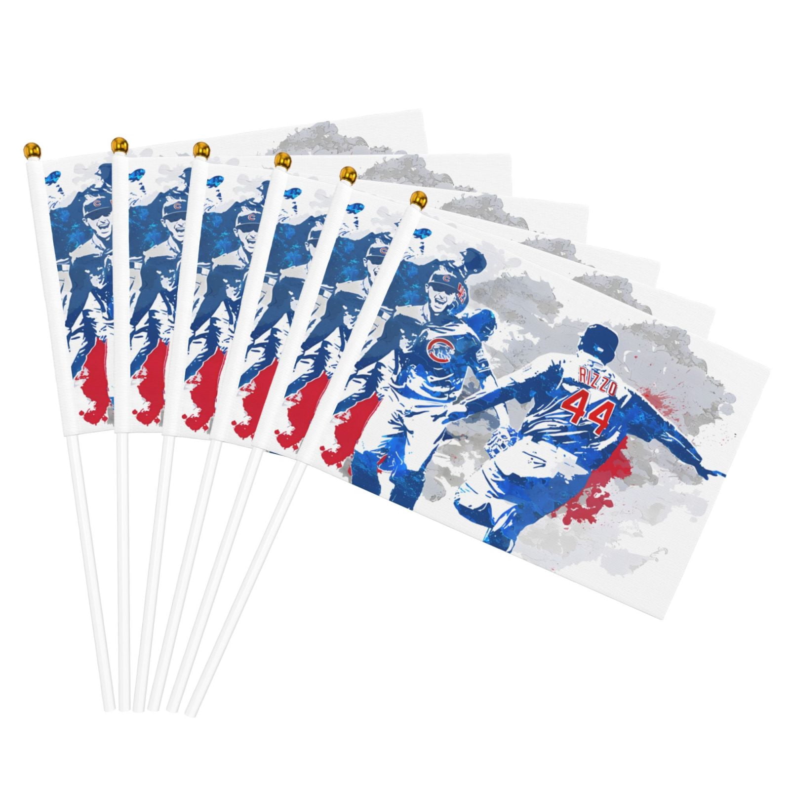 Cubs Baseball Team Custom Double Sided Hand Waving Flag Multi-Pack ...