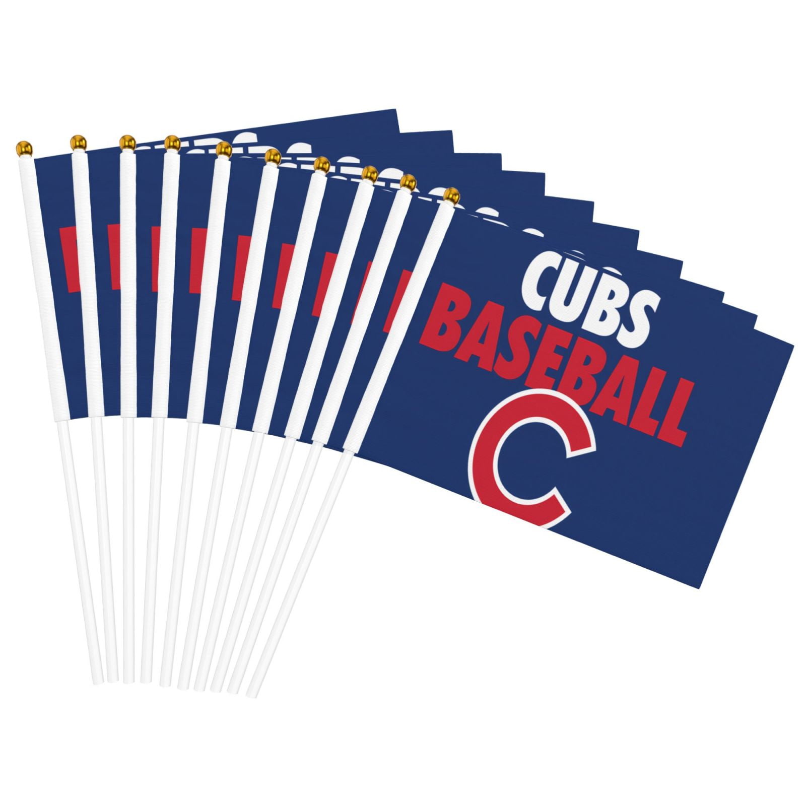 Cubs Baseball Team Custom Double Sided Hand Waving Flag Multi-Pack ...
