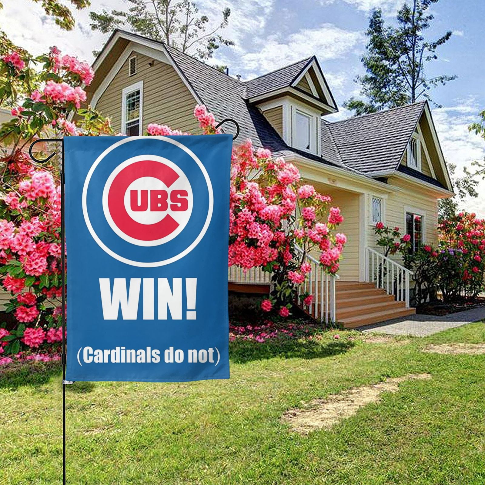 Cubs Baseball Team Custom Garden Flags Personalized Yard Flags with ...