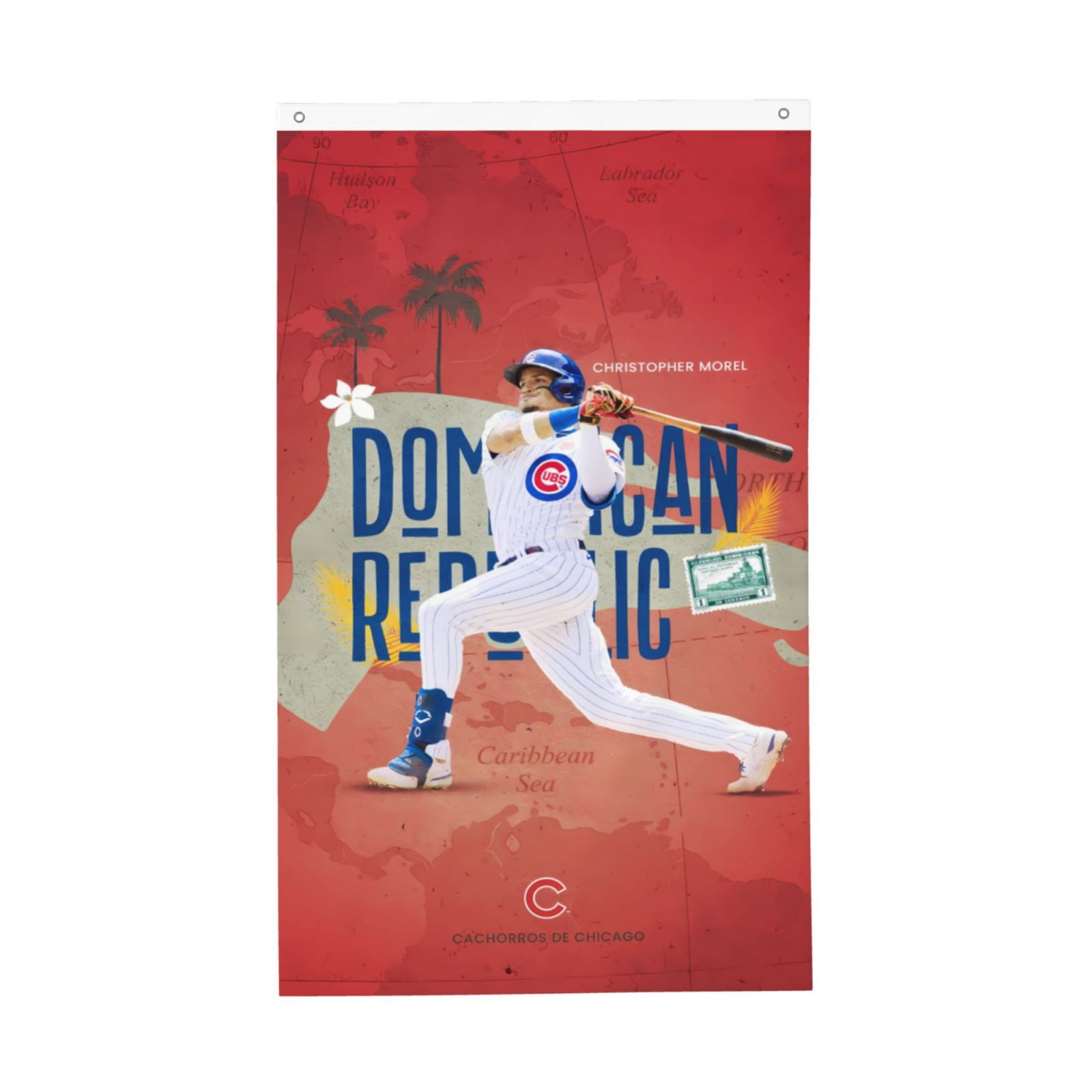 Cubs Baseball Team Double Sided Garden Flag 3x5ft Indoor and Outdoor ...