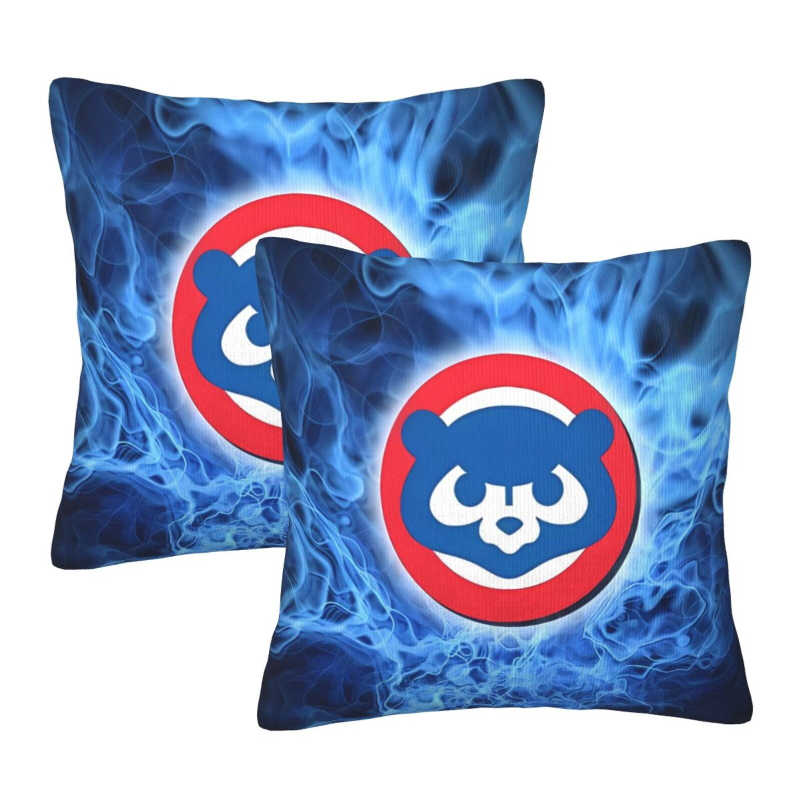 Cubs Baseball Team Double Sided Plush Pillow Cover (2 Pack), Sofa ...