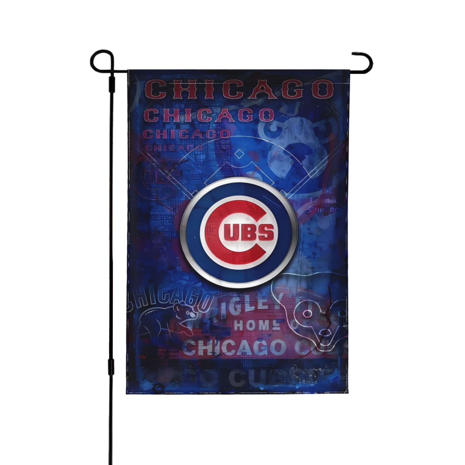 Cubs Baseball Team Front Garden Flag, Fans Spectator Flag Hanging Flag ...