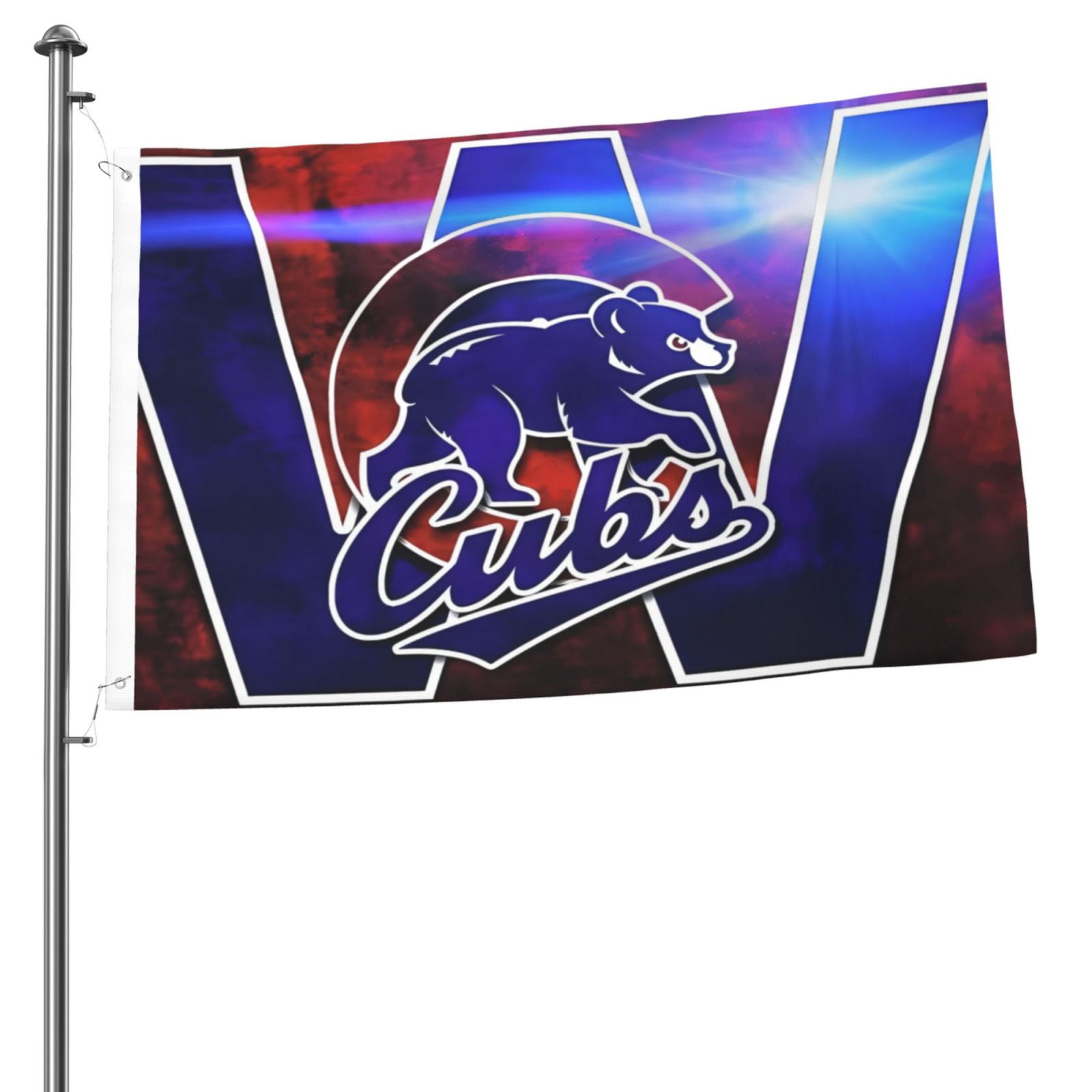 Cubs Baseball Team Garden Flag Indoor Outdoor Decoration Double Sided ...