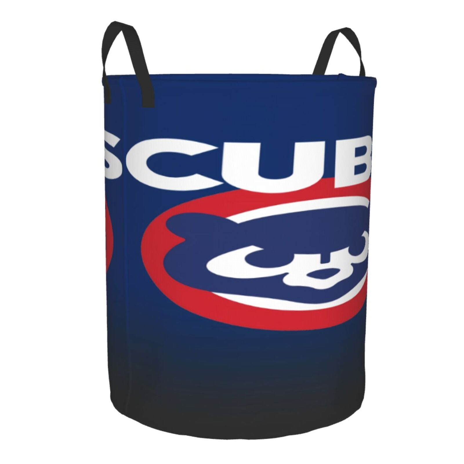 Cubs Baseball Team Round Single Layer Laundry Basket, Cute Boys Girls ...