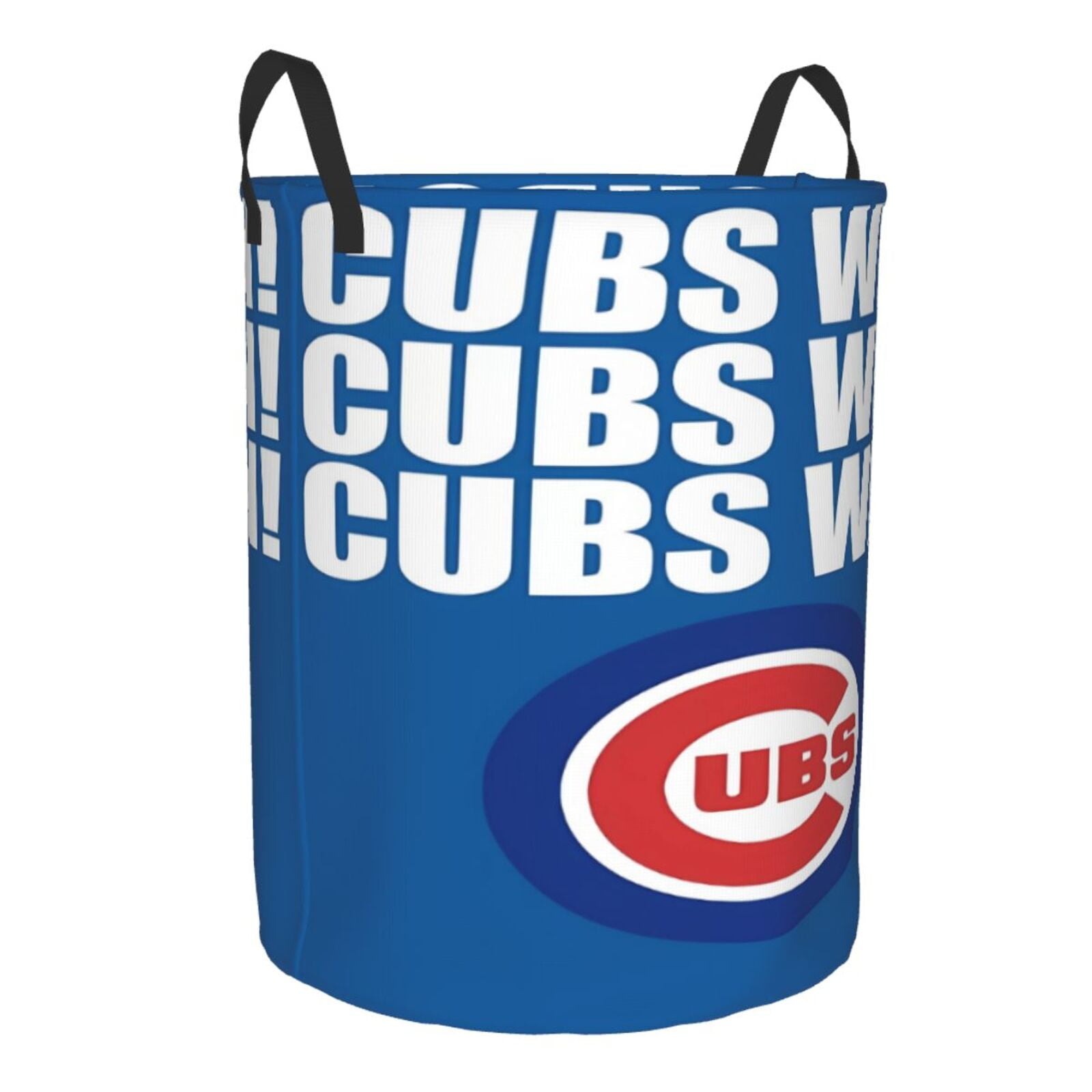 Cubs Baseball Team Round Single Layer Laundry Basket, Cute Boys Girls ...