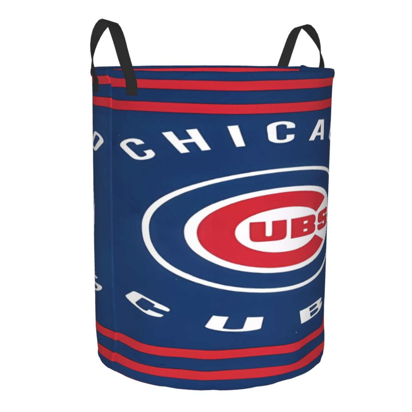 Cubs Baseball Team Round Single Layer Laundry Basket, Cute Boys Girls ...