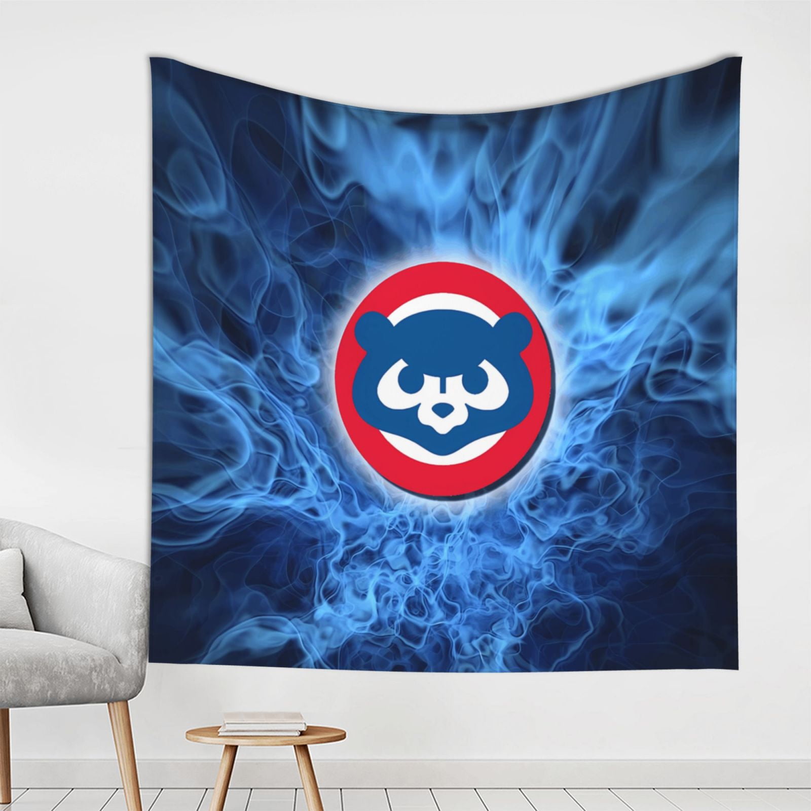 Cubs Baseball Team Themed Wall Hanging 59x59 Inches, Luxurious Interior ...