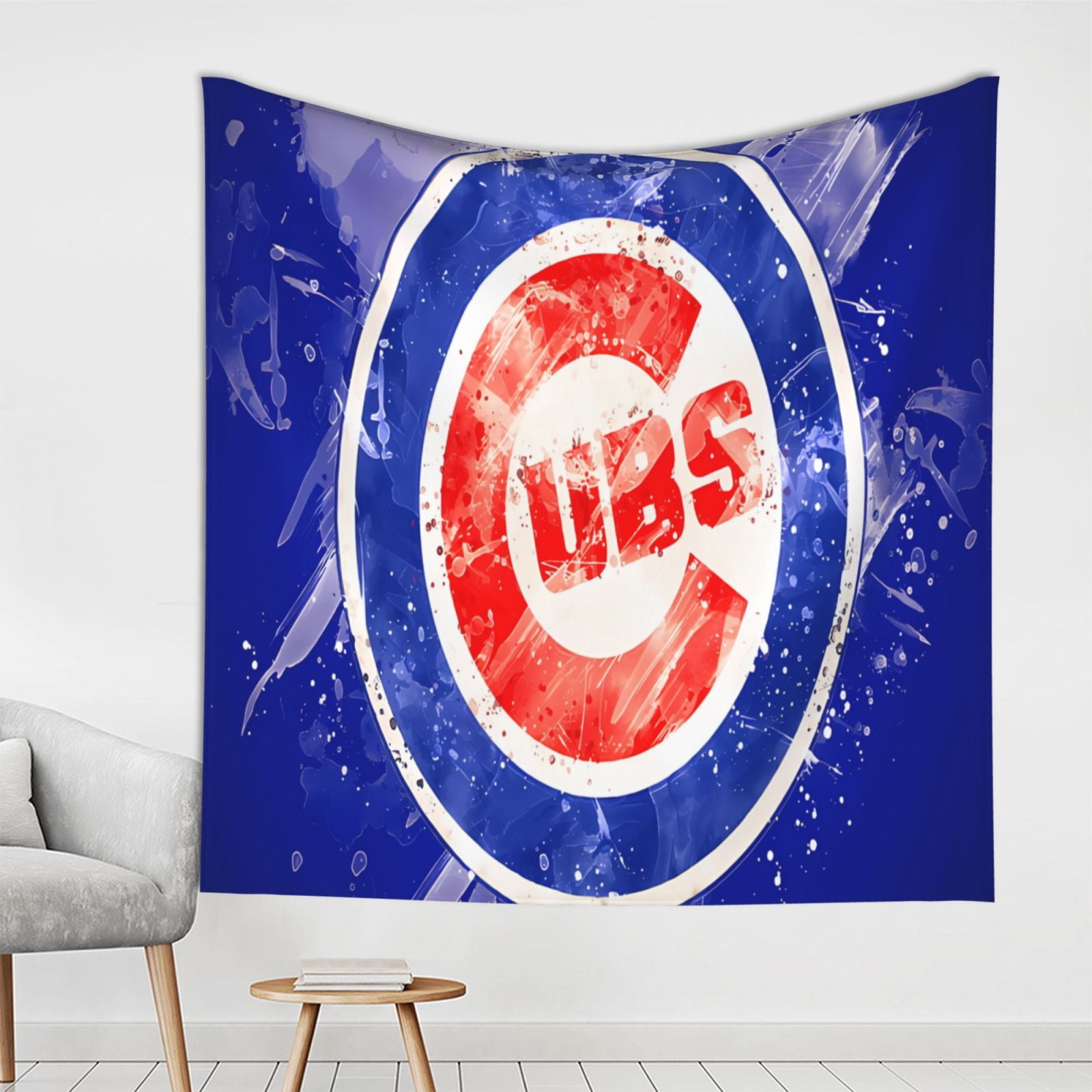 Cubs Baseball Team Themed Wall Hanging 59x59 Inches, Luxurious Interior ...
