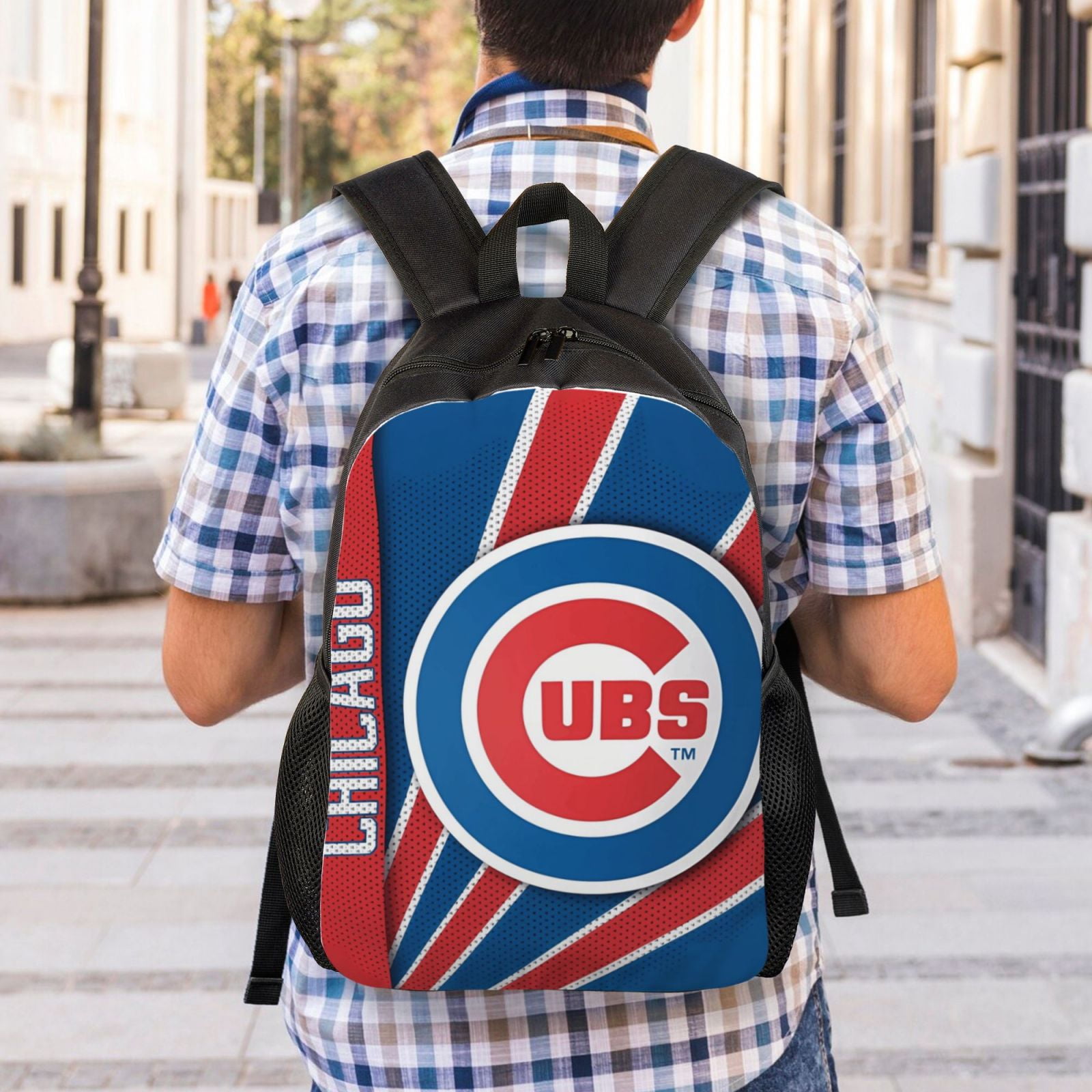 Cubs Classical Basic Backpack For School Resistant Bookbag Can accommodate 15 inch laptops and ...