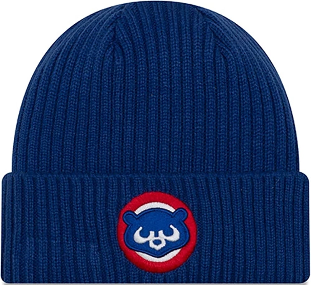 Cubs Core Classic Cuffed Knit Hat Bullseye Logo Blue - Walmart.com